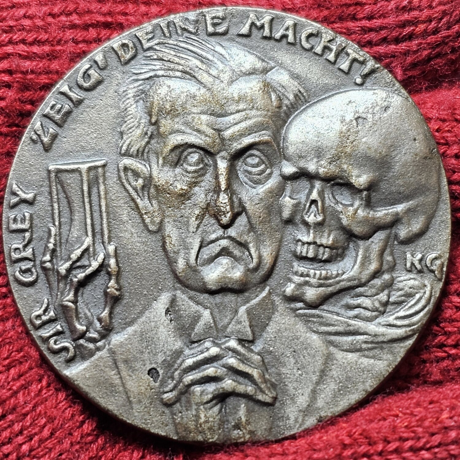Deutschland Germany Kaiserreich WWI Karl Goetz Gußeisen Medaille Cast ...