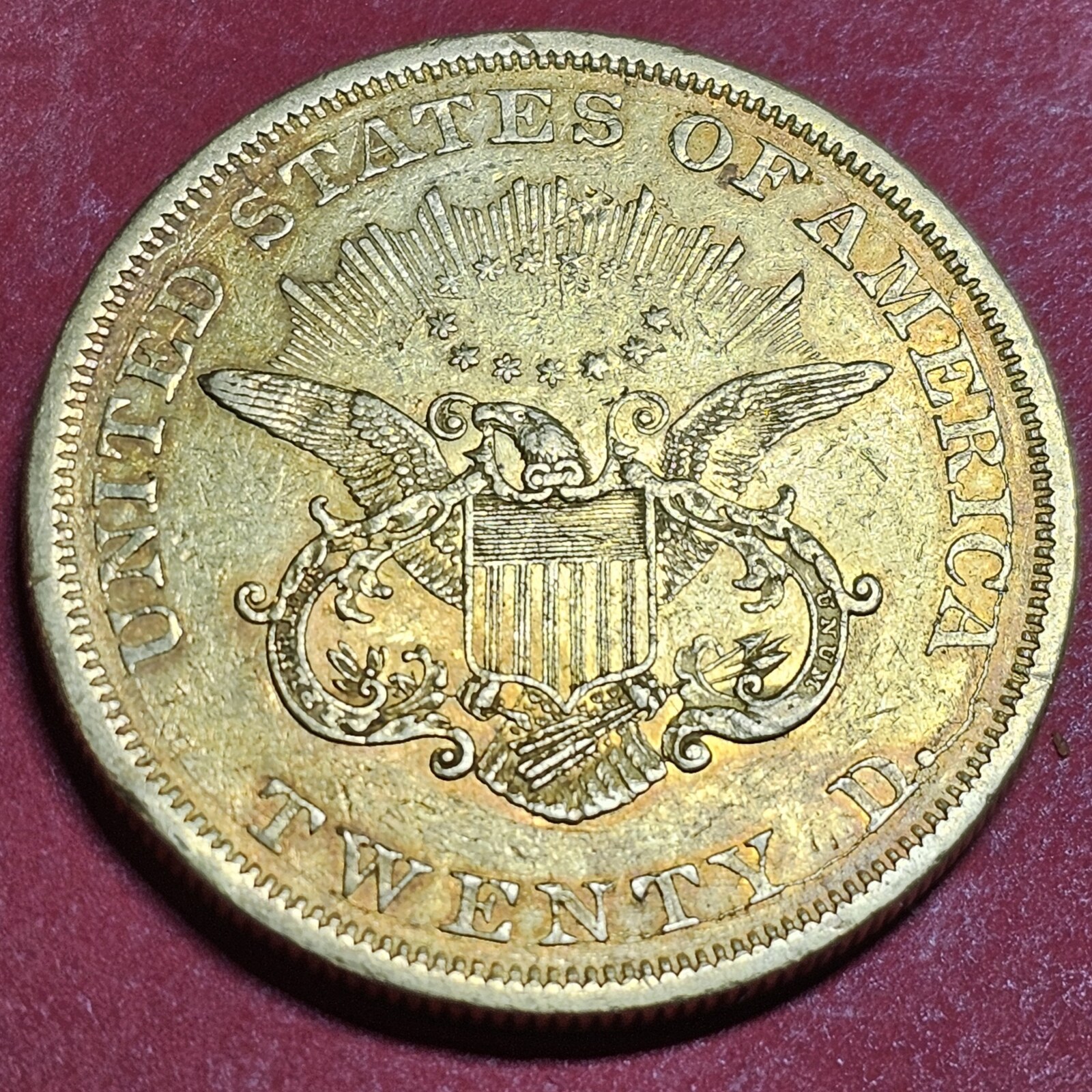 The United States of America USA 20 Dollars Double Eagle 1850 Liberty ...