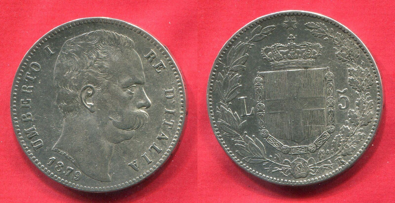 Italien Italy 5 Lire 1879 R Umberto I ss | MA-Shops