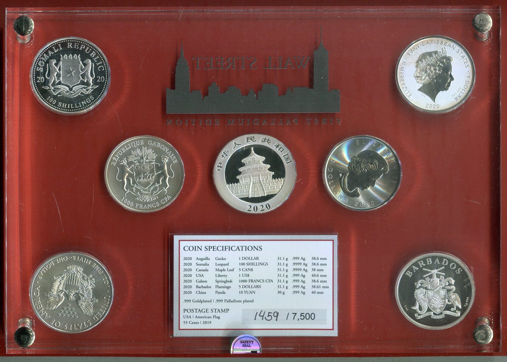 USA, Kanada, China, England, Australien etc 6 x 1 Unze Silber, 1 x 30g ...