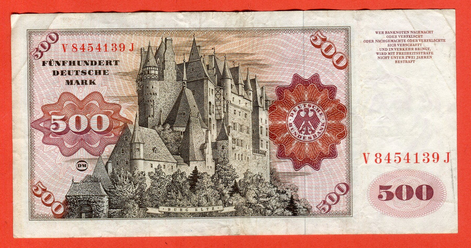 Bundesrepublik Deutschland 500 DM Deutsche Mark BRD 1977 Deutsche ...
