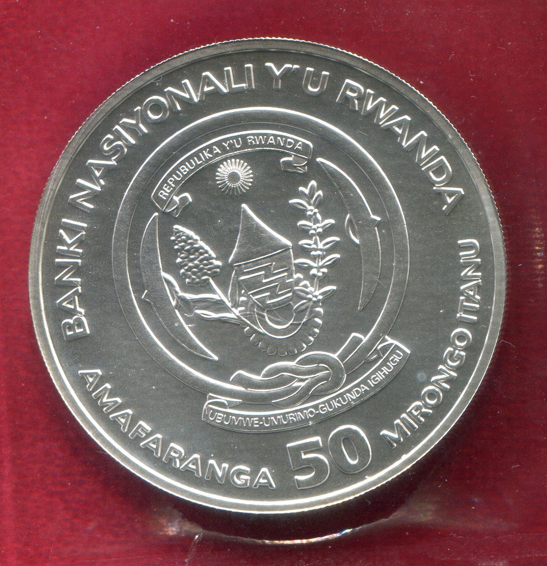Ruanda Rwanda 50 Francs Amafaranga 2008 Berggorilla Gorilla Stgl. in ...