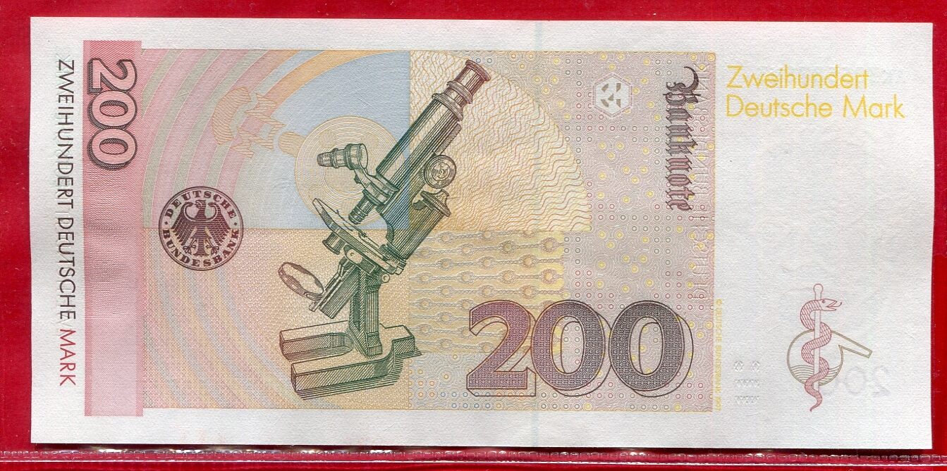 BRD, Deutsche Bundesbank 200 DM Deutsche Mark 1996 Paul Ehrlich 1854 ...