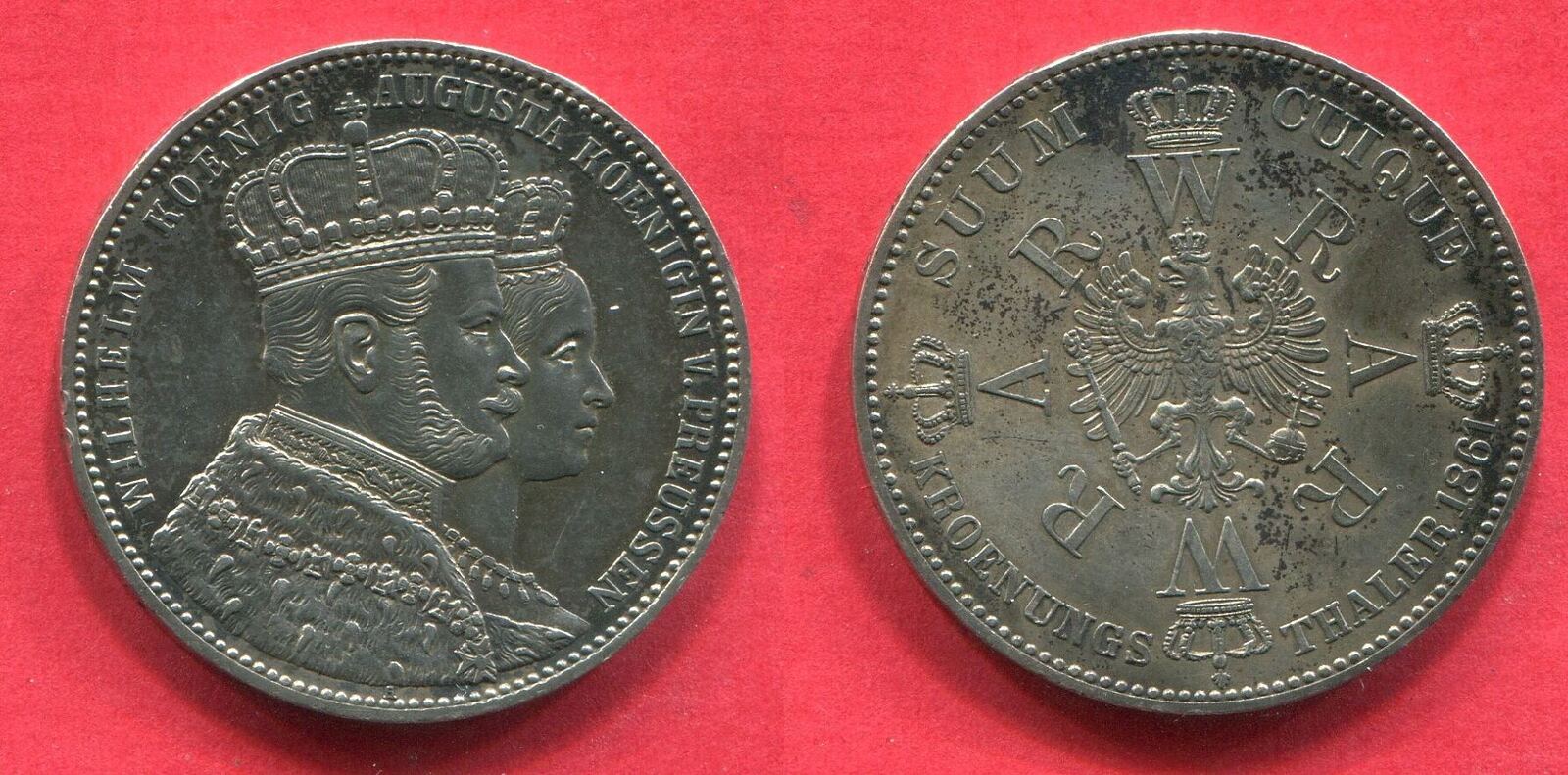 Brandenburg Preußen Königreich 1 Taler Krönungstaler 1861 Krönungstaler ...