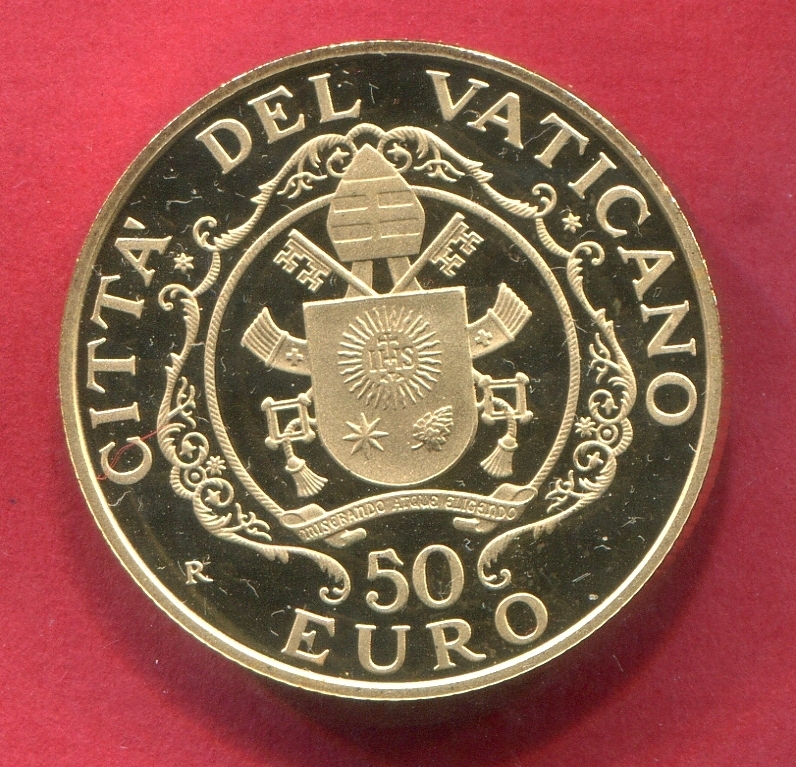 Vatikan Vatican KMS 1 cent - 2 Euro mit 50 Euro Gold 2015 MMXV ...