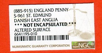 England, Danish East Anglia Penny 885 -915 St. Edmund sehr schön | MA-Shops
