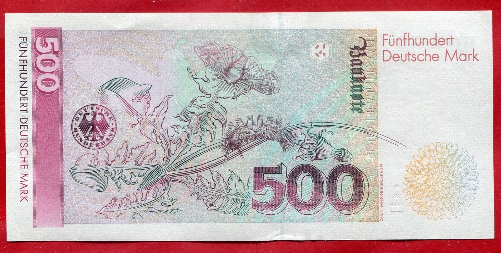 BRD Bundesrepublik Deutschland, FRG, Germany 500 DM Banknote Geldschein ...