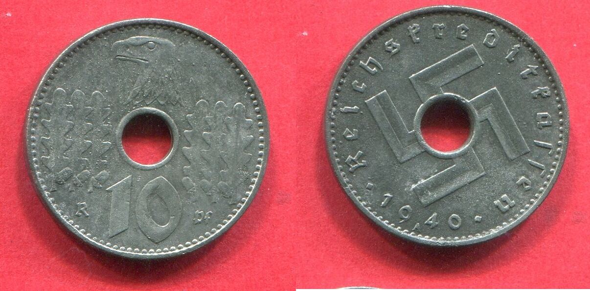 Germany, Third Reich 10 Pfennig 1940-A Deutsches Reich, Drittes Reich ...