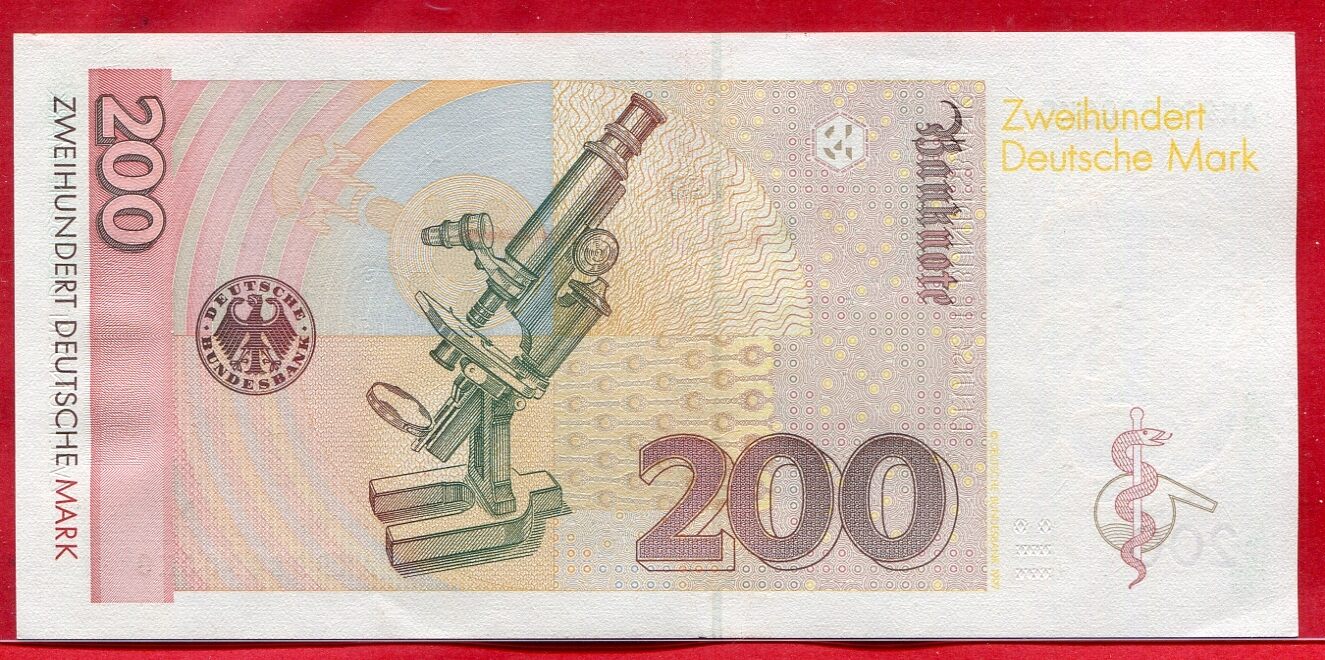 BRD, Deutsche Bundesbank 200 DM Deutsche Mark Banknote Geldschein 1996 ...