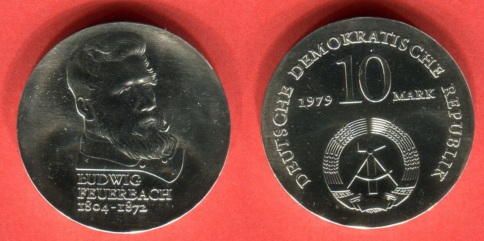 Deutsche Demokratische Republik DDR 10 Mark Silbermünze 1979 ...