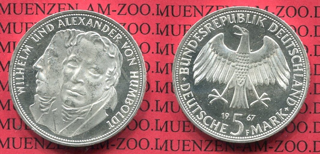 Bundesrepublik Deutschland, Germany FRG 5 DM Gedenkmünze Silber Bundesrepublik Deutschland 5 DM ...