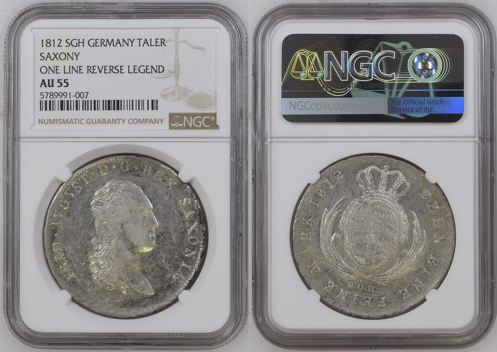 Germany Deutschland Sachsen Saxony Taler Konventionstaler 1812 SGH ...