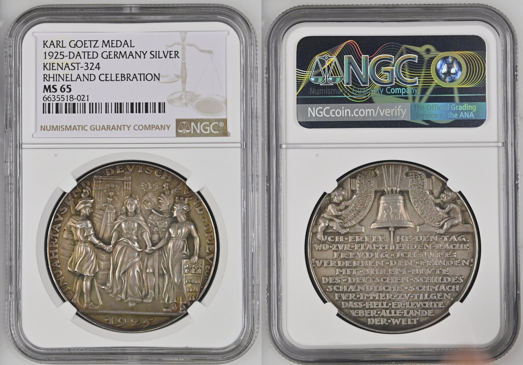 Karl Goetz Deutschland Weimarer Republik Germany Silvermedal ...