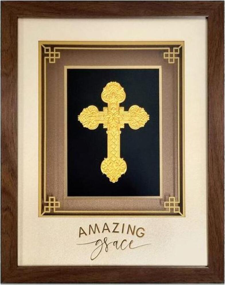 AMAZING GRACE Cross Gold Foil Singapore 2024 | MA-Shops