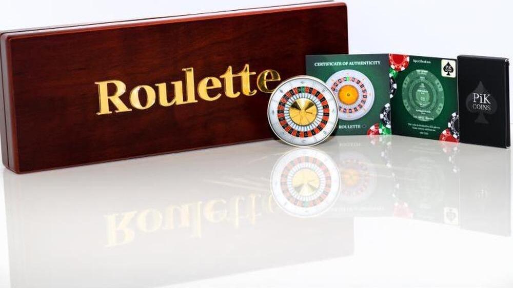 7 Dollars ROULETTE 3 Oz Silver Coin 7$ Niue 2023 Antique Finish | MA-Shops