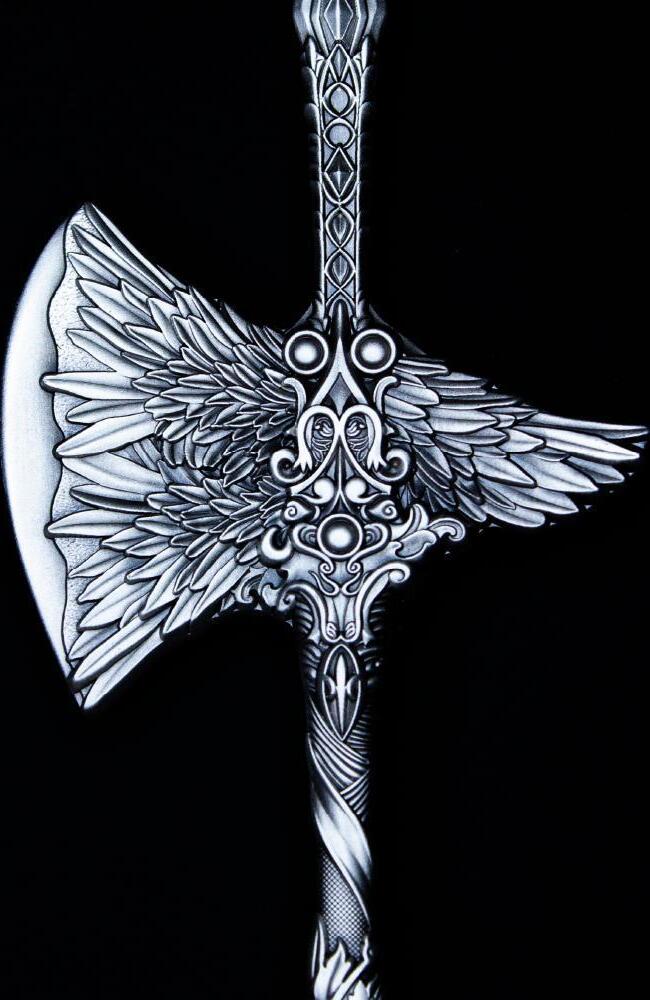 THE HALBERD OF RAPHAEL Silver Bar 2024 Antique Finish | MA-Shops