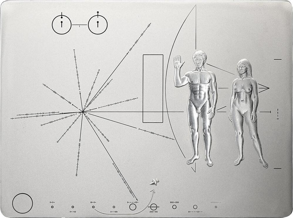 2 Dollars PIONEER Plaque Space Probe 2 Oz Silver Coin 2$ Niue 2025 Silk ...