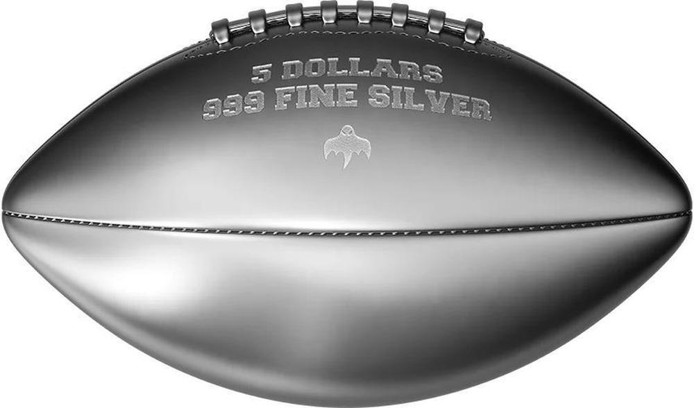5 Dollars AMERICAN FOOTBALL 3D 2 Oz Silver Coin 5$ Niue 2026 PP | MA-Shops