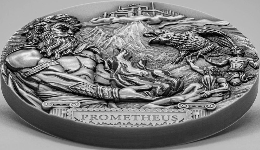 20 Dollars PROMETHEUS Titans 3 Oz Silver Coin 20$ Cook Islands 2020 ...