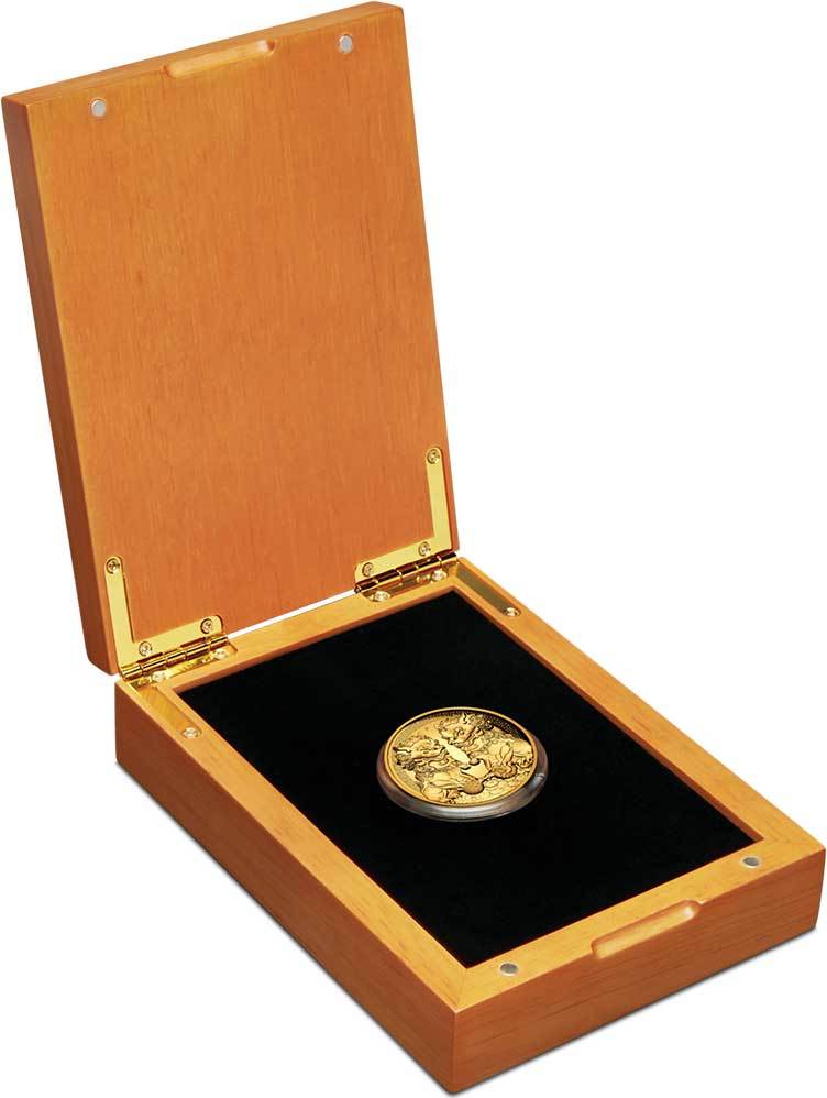 200 Dollars DOUBLE PIXIU Guardian Lions 2 Oz Gold Coin 200$ Australia ...