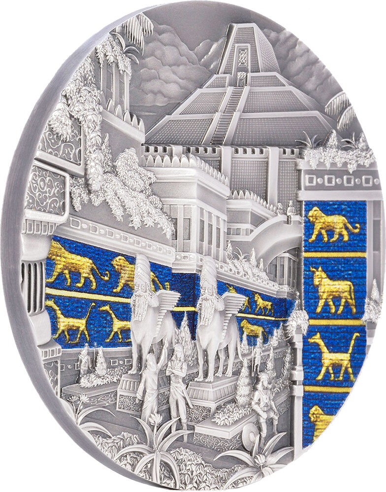 10 Dollars BABYLON Lost Civilizations 2 Oz Silver Coin 10$ Palau 2021 ...
