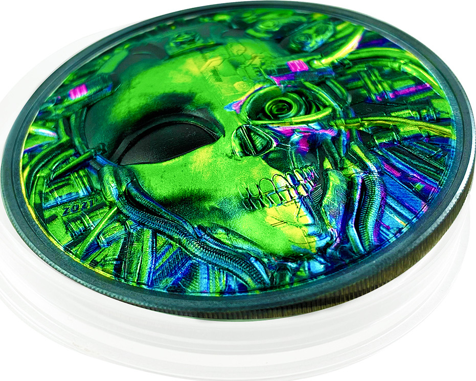 20 Dollars ALIEN Cyborg Revolution 3 Oz Silver Coin 20$ Palau 2021 ...