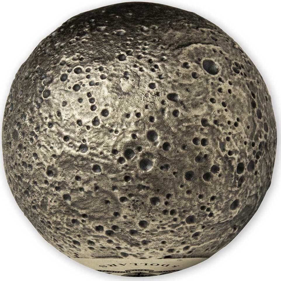 5 Dollars SPHERICAL MERCURY 3D Planet 1 Oz Silver Coin 5$ Barbados 2022 ...