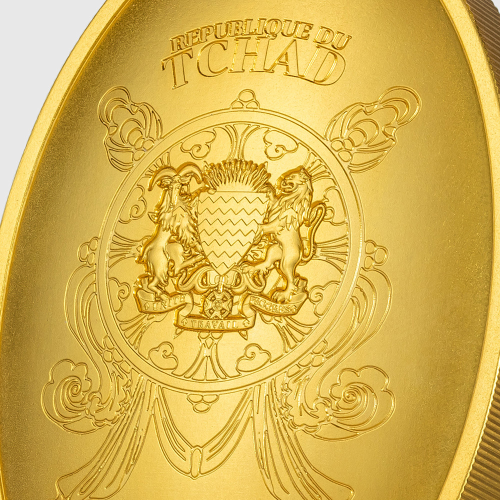 THOUSAND ARMS GUANYIN Gilded 5 Oz Silver Coin 25000 Francs Chad 2023 ...