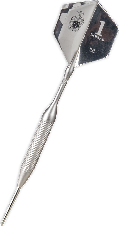 1 Dollar DARTS SET 3 Silver Coins 1$ Samoa 2023 PL | MA-Shops