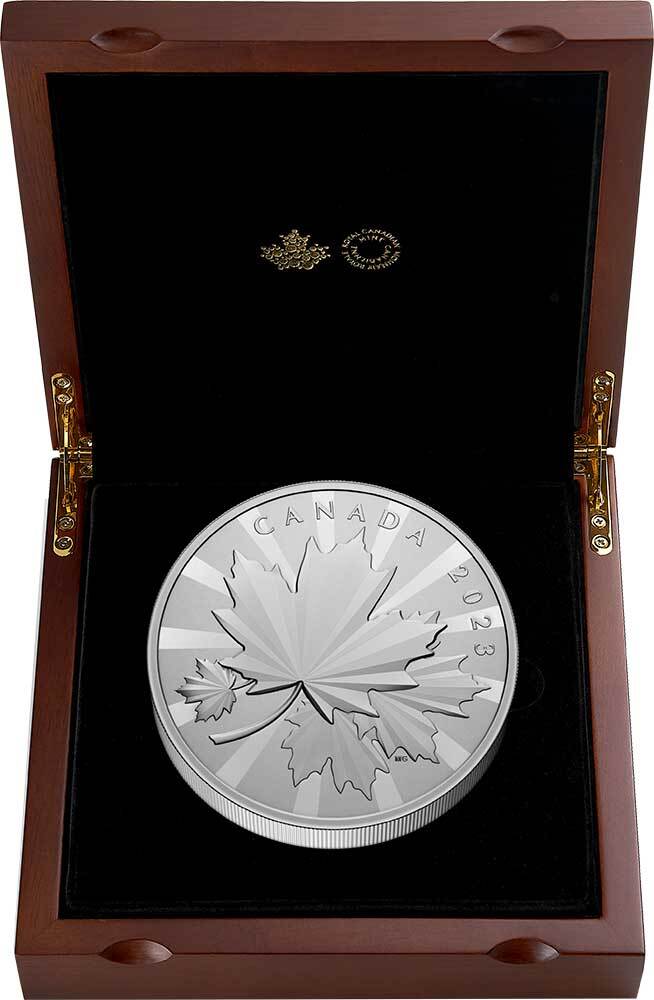 250 Dollars MULTIFACETED MAPLES 1 Kg Kilo Silver Coin Canada 2023 PP ...