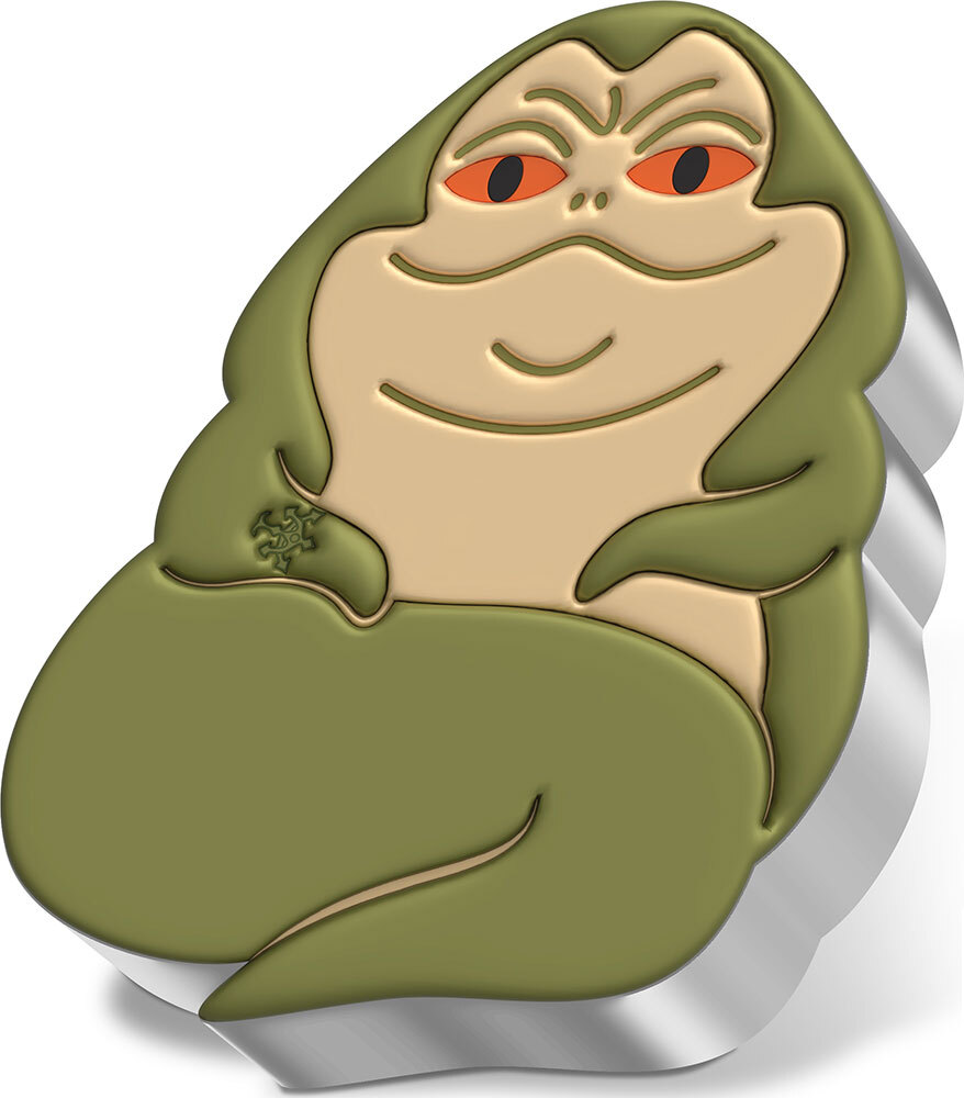 5 Dollars JABBA THE HUTT Star Wars Mega Chibi 2 Oz Silver Coin 5$ Niue ...