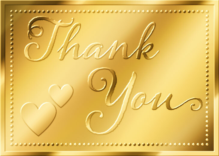 THANK YOU 1/1000 Oz Gold Coin 3000 Francs Chad 2023 Prooflike | MA-Shops