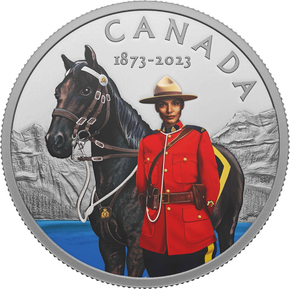 20 Dollars RCMP 150th Anniversary Royal Canadian Mounted Police 1 Oz ...