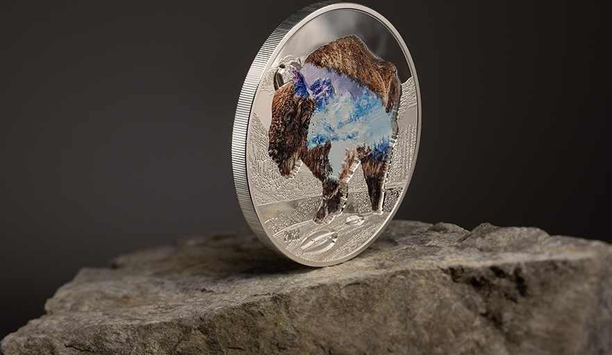 BISON Into The Wild 2 Oz Silver Coin 1000 Togrog Mongolia 2023 PP | MA ...