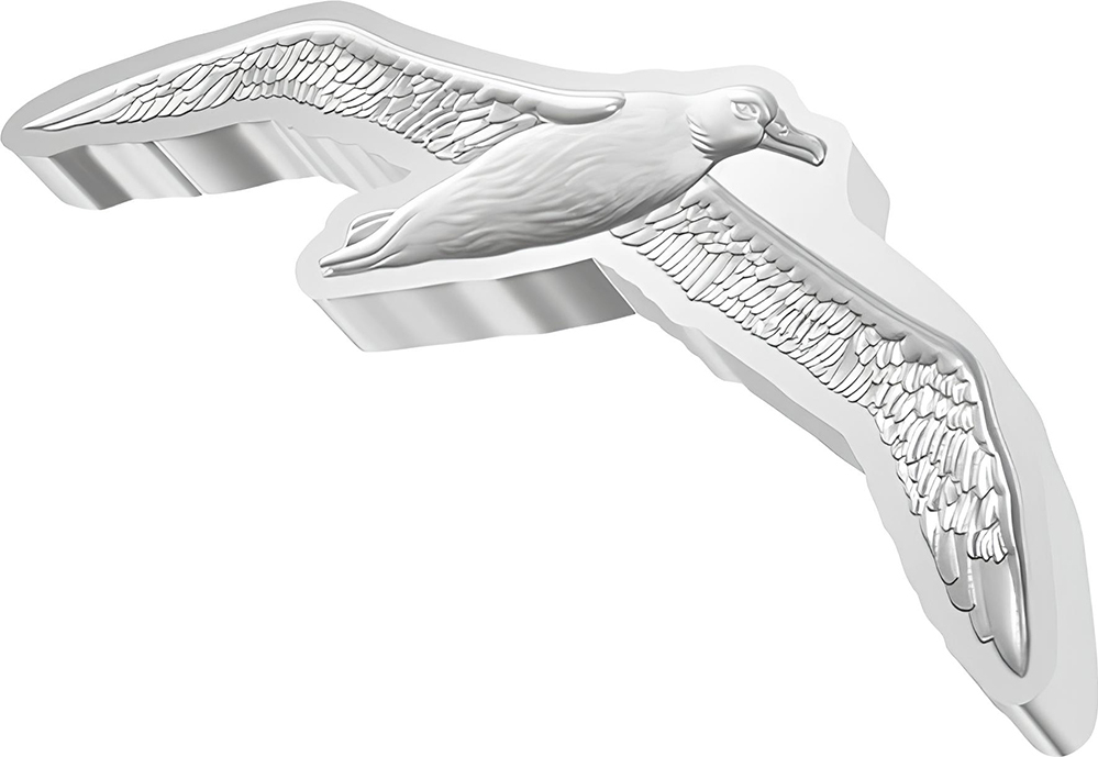 5 Dollars WANDERING ALBATROSS 2 Oz Silver Coin 5$ Niue 2023 PP | MA-Shops