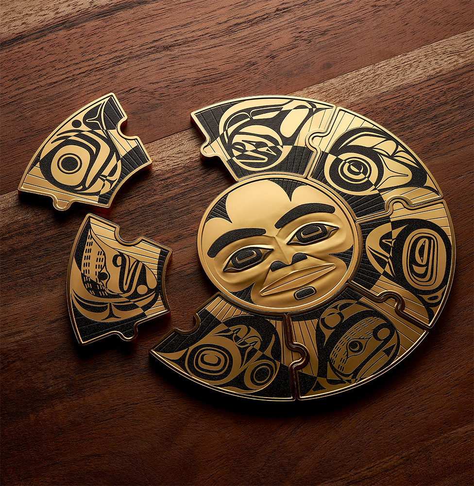 50 Dollars CELESTIAL CIRCLE Puzzle Set 8 Silver Coins 50$ Canada 2023 ...