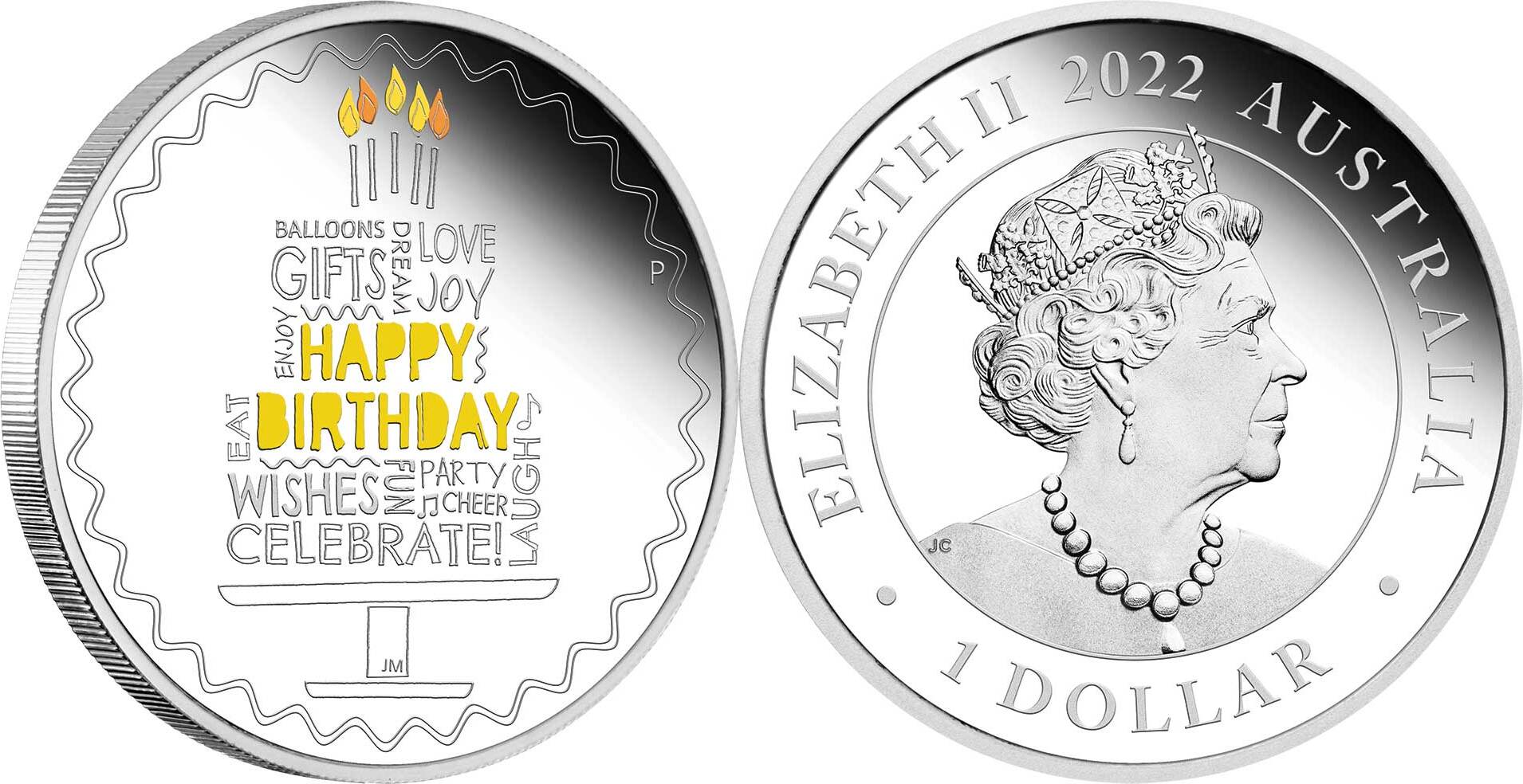 1 Dollar HAPPY BIRTHDAY 1 Oz Silver Coin 1$ Australia 2022 PP | MA-Shops