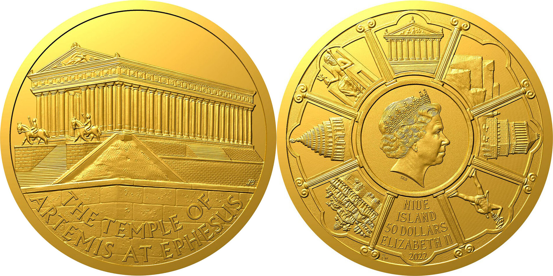 50 Dollars TEMPLE OF ARTEMIS AT EPHESUS Seven Wonders of the Ancient ...