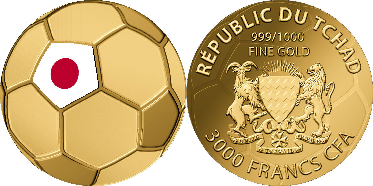 japan-football-sport-icons-1-1000-oz-gold-coin-3000-francs-chad-2023