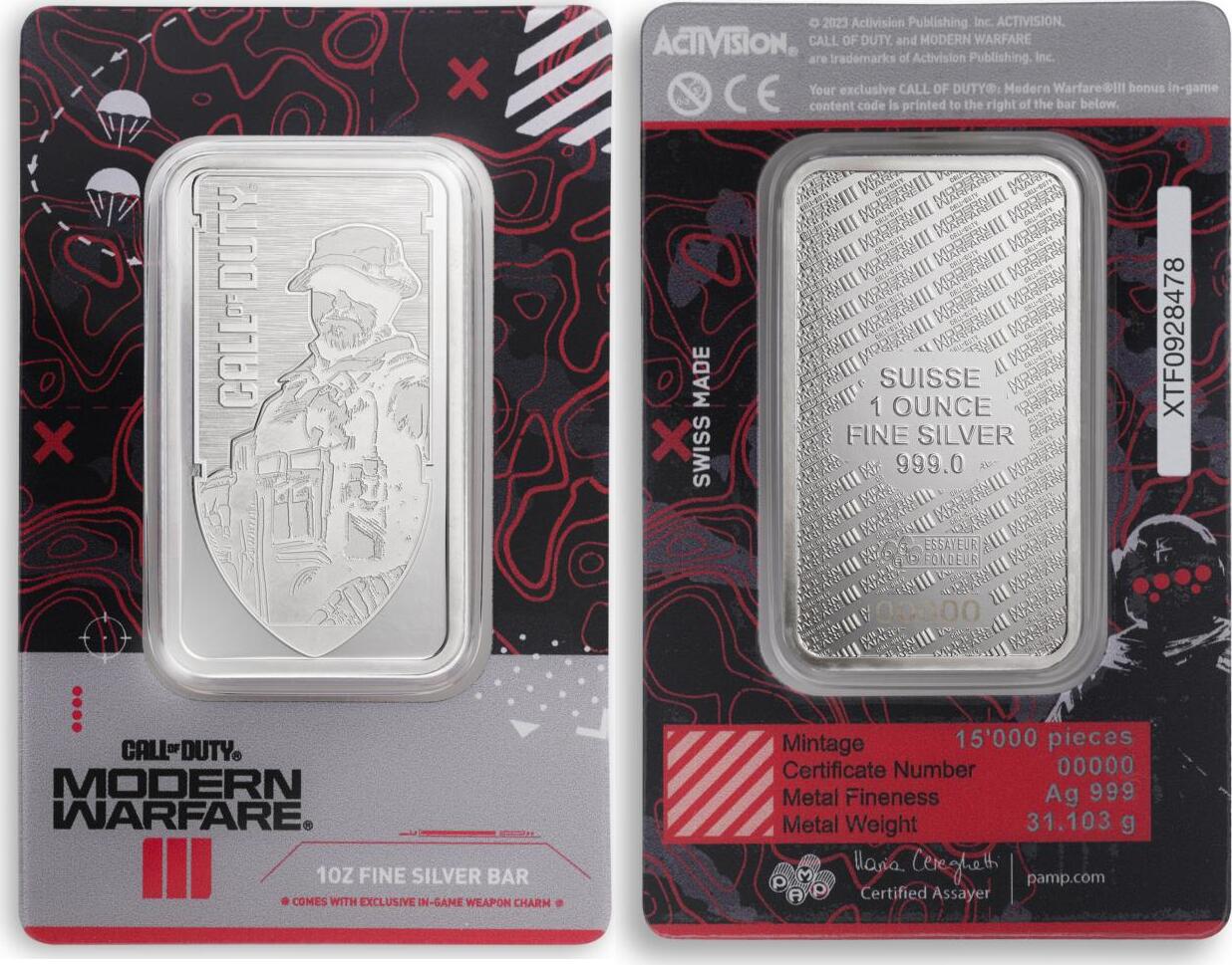 CALL OF DUTY Modern Warfare Wearable 1 Oz Silver Bar 2024 PL | MA-Shops