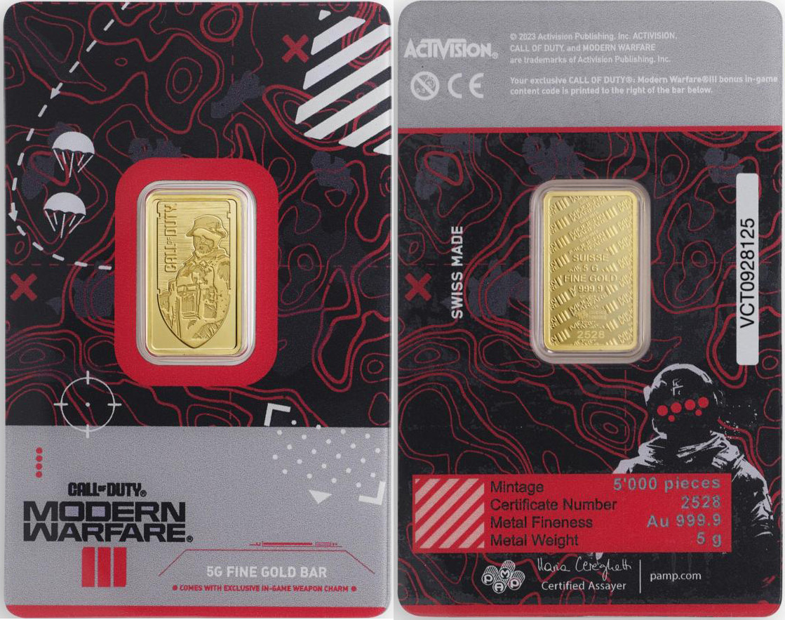 CALL OF DUTY Modern Warfare Wearable Gold Bar 2024 PL | MA-Shops