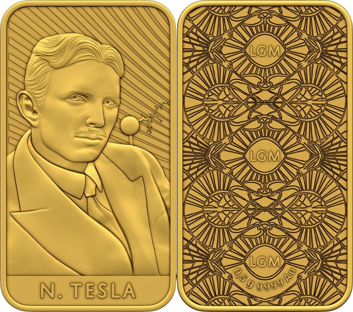 TESLA Genius Gold Bar 2024 PP | MA-Shops