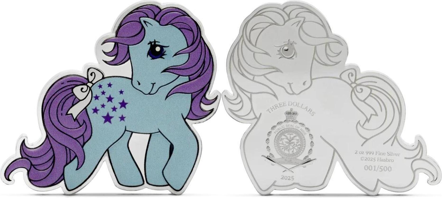 3 Dollars BLUE BELLE My Little Pony 2 Oz Silver Coin 3$ Niue 2025 PP ...