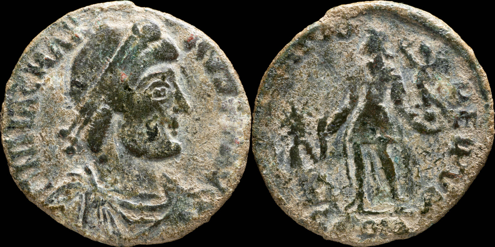 Roman empire Magnus Maximus - REPARATIO REIPVB, Arles - 24 mm / 4.36 gr ...