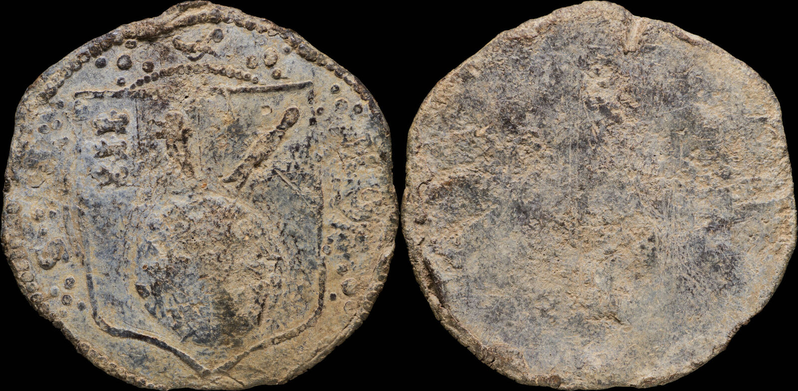 CIVILIAN MEDALS Spanish Nobiliary lead seal - 39x40 mm / 18.72 gr. | MA ...