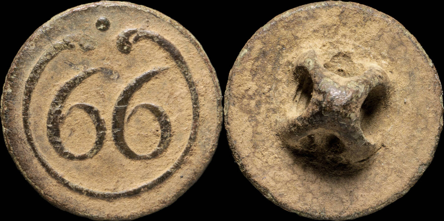 Roman Empire Button French army, Regiment 66, Napoleonic wars, 15 mm ...