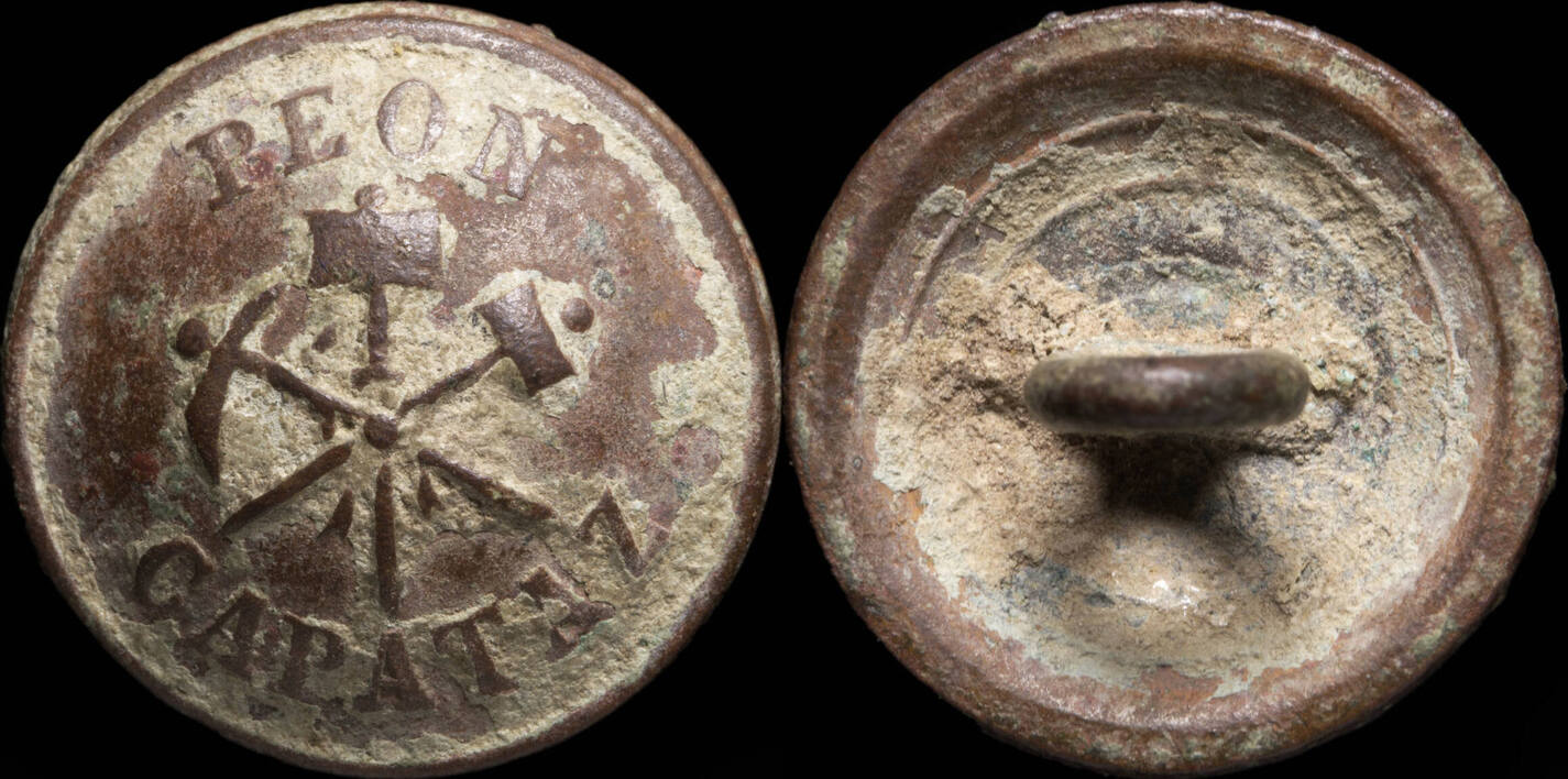 BUTTONS MILITARY Button Peon Capataz, Independence wars - 16 mm. ss ...