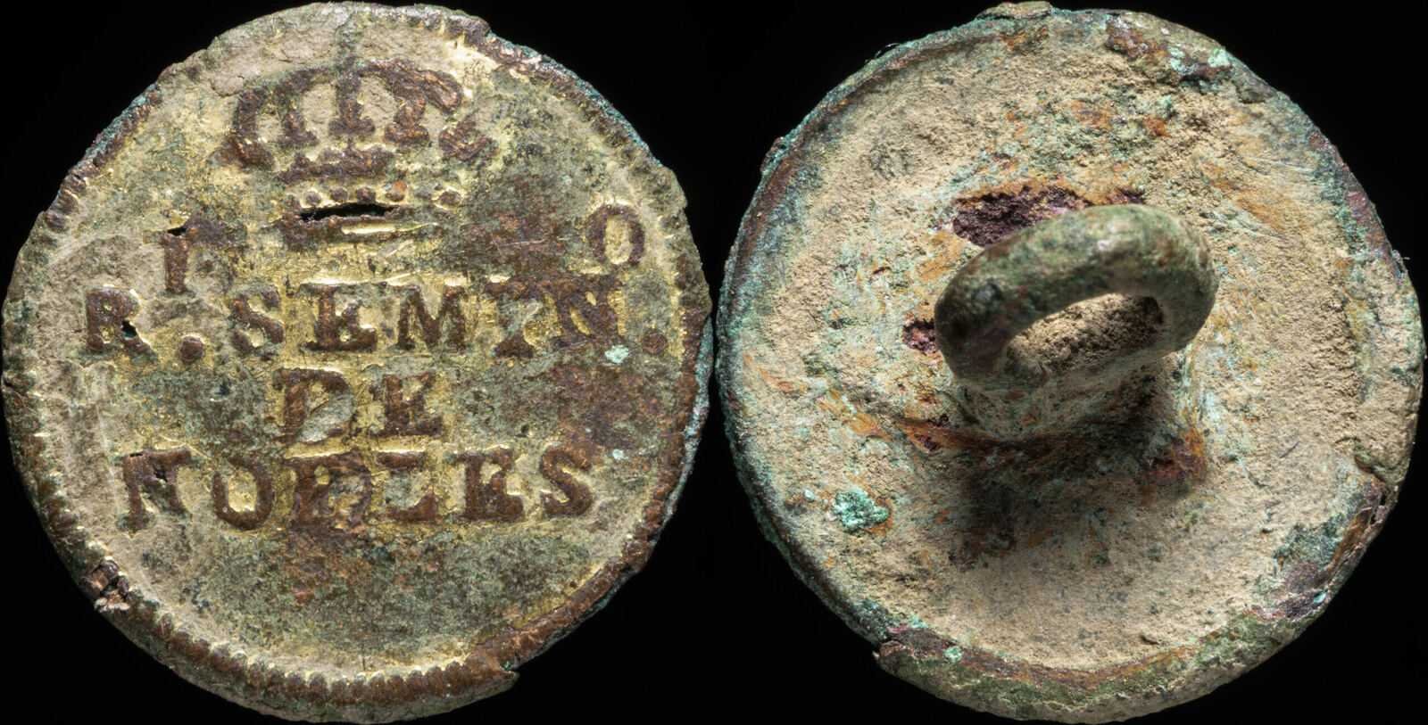 BUTTONS MILITARY Button Spanish, Reales Colegios de Nobles - 15 mm ...