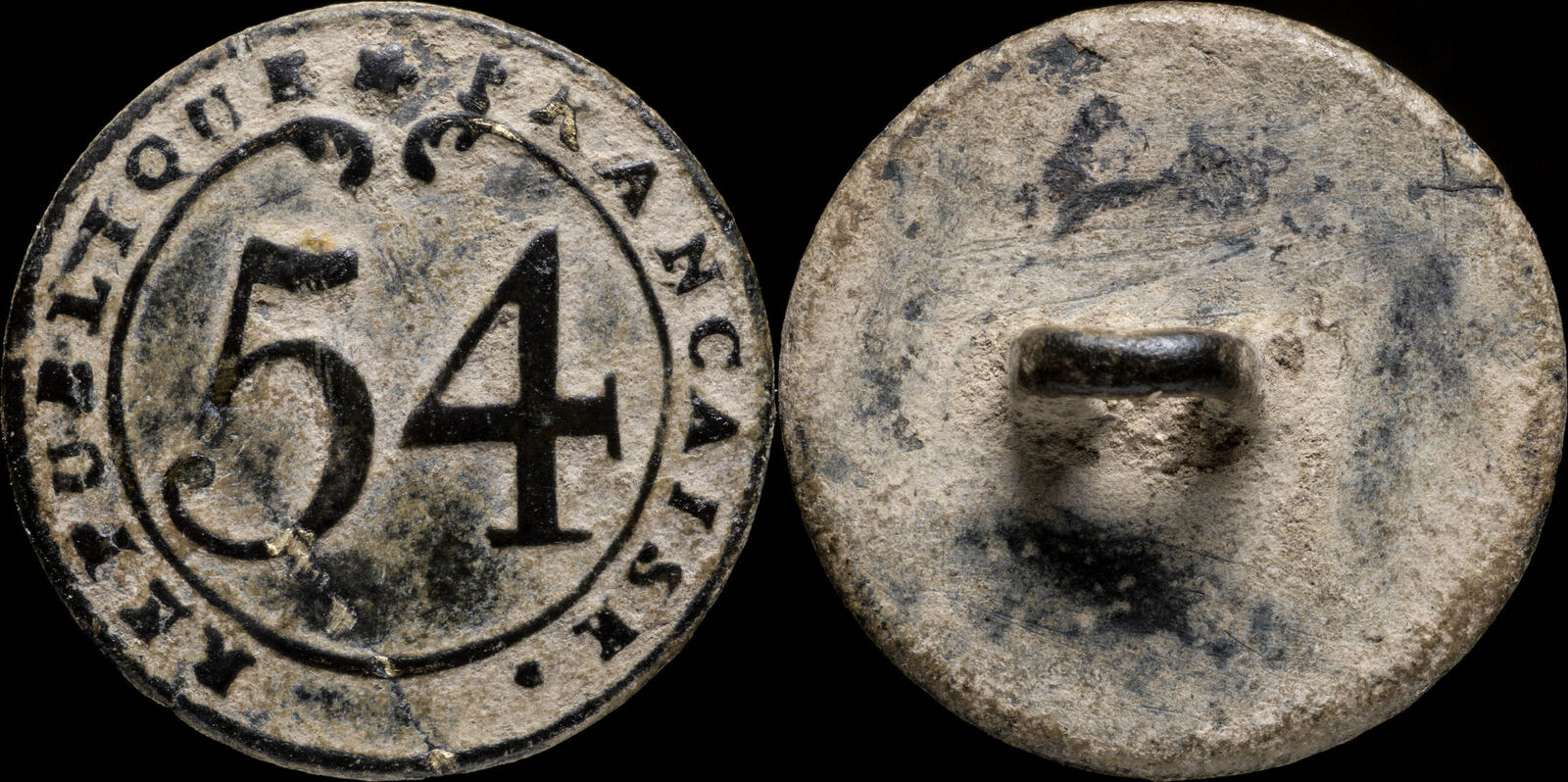 BUTTONS MILITARY French Button Military, 54 Republique Francaise - 23 ...