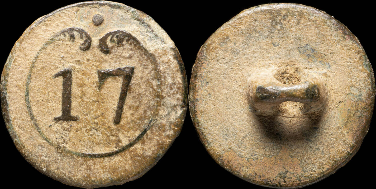Roman Empire Button 17 st line Infantry French army, Napoleonic wars ...